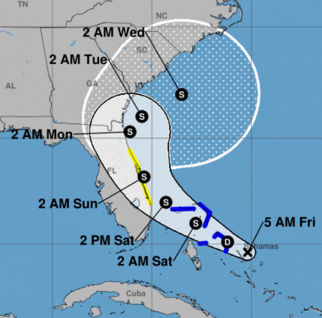 Humberto's expected path now similar to Dorian's - South Santa Rosa News