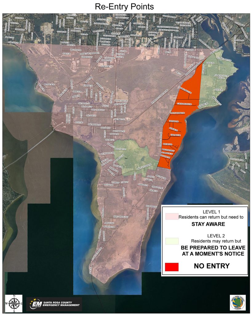 Evacuation map - South Santa Rosa News
